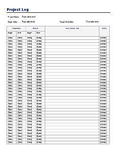 project-log – Microsoft Word Templates