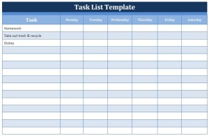 Task List Templates – Word Templates for Free Download