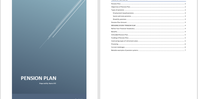 Pension Plan Template - Word Templates for Free Download