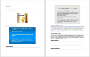 Pension Plan Template | Word Templates for Free Download