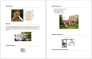 Playhouse Plan Template | Word Templates for Free Download