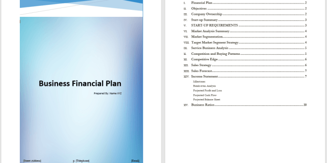 Business Financial Plan Template - Word Templates for Free Download