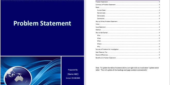 Problem Statement Template - Word Templates for Free Download