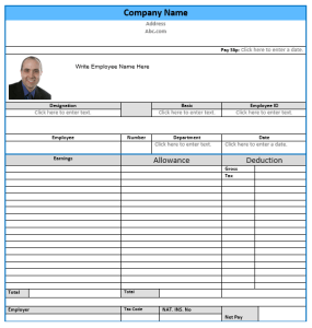 Salary Slip Template 7 | Word Templates for Free Download