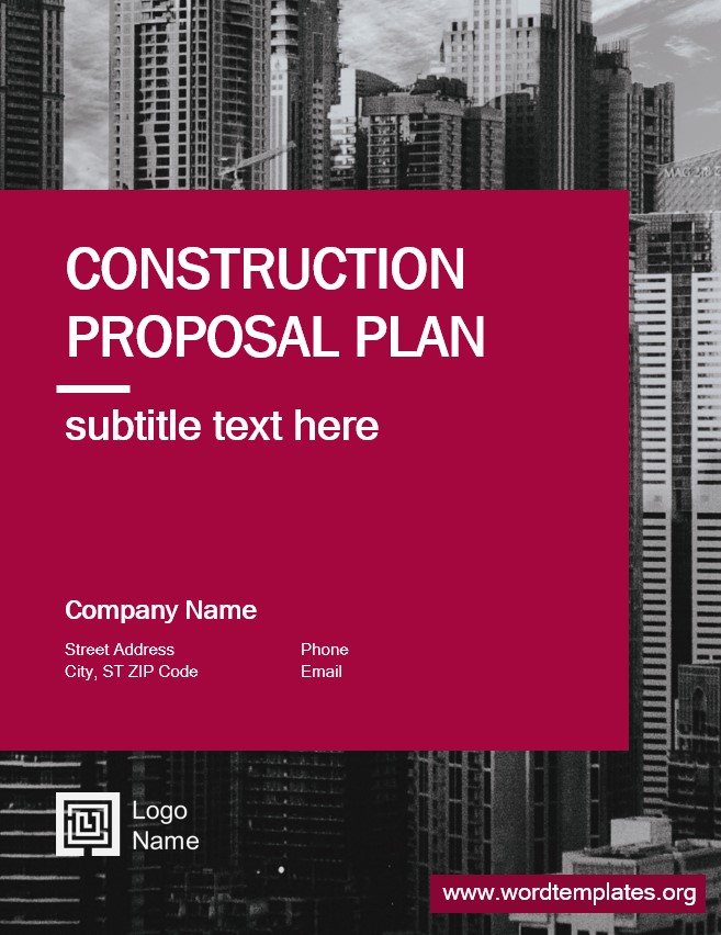 Construction Proposal Templates - Word Templates for Free Download