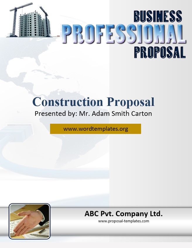 Construction Proposal Templates – Word Templates for Free Download
