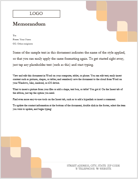 18 Free Memo Templates & Format Guidelines - Word Templates for Free ...