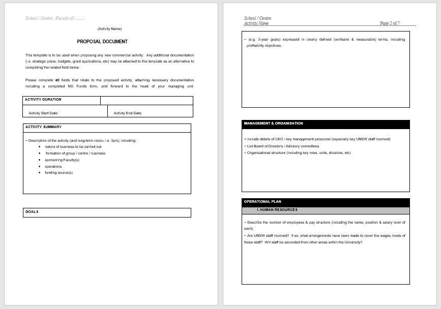 15 Free Business Proposal Templates - Word Templates for Free Download