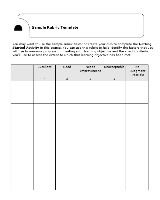 37 Free Grading Rubric Templates - Word Templates for Free Download