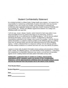 21 Free Confidentiality Statement Templates - Word Templates for Free ...