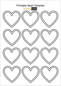 Heart Shape Templates | Word Templates for Free Download